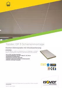 Topdec DP 3 - Tiefgaragen- und Kellerdeckendämmung | ISOVER